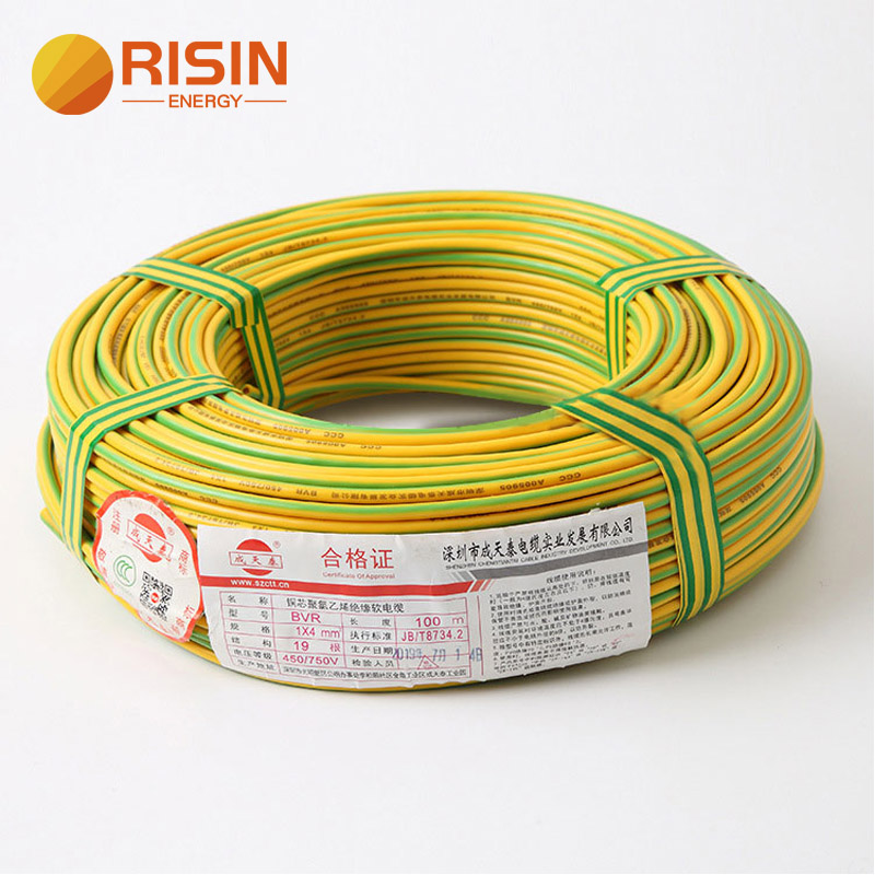 China China Supplier 1000v Solar Fuse - PVC Yellow Green Solar Earth ...