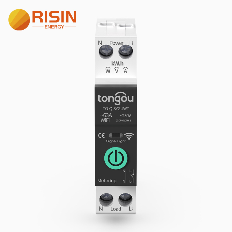 China 16A 32A 63A Din Rail Wifi Smart MCB with Metering 1P Intelligent ...